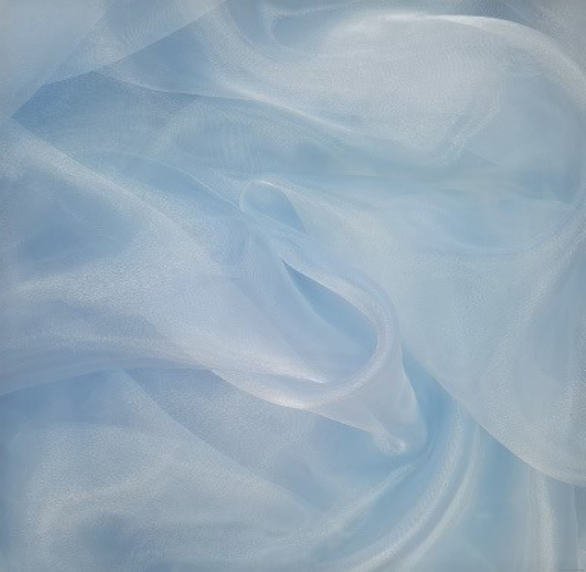 Fabrics :: ORGANZA 150cm. :: Organza- Light Blue. 150cm Wide. Sold By ...